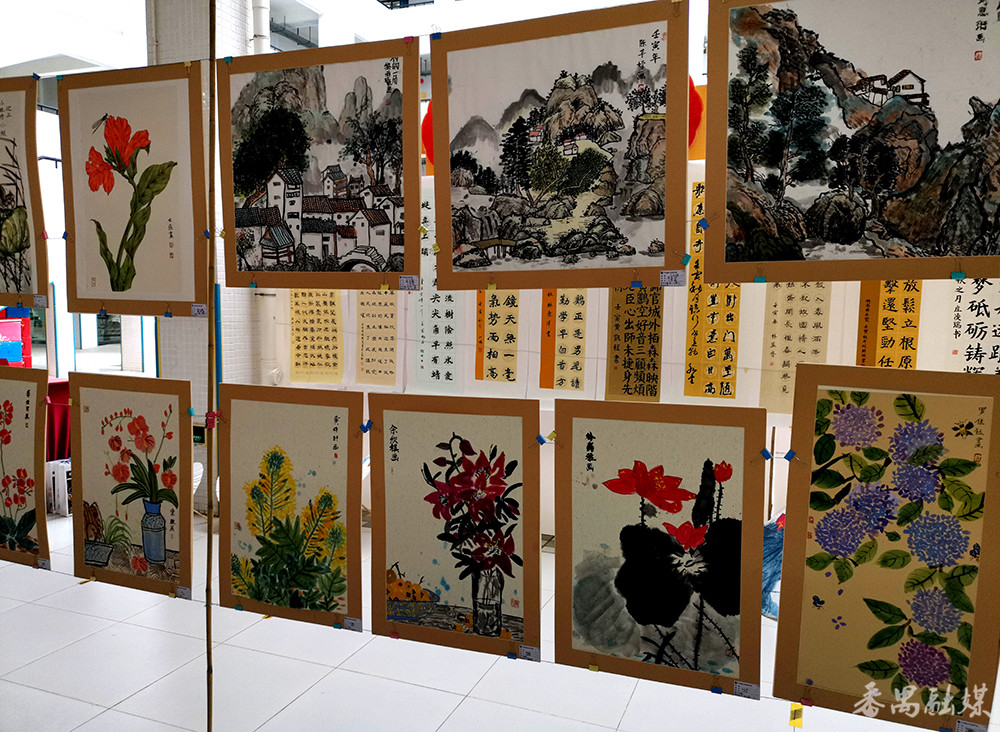 番禺区毓贤学校举办第二届家校书画作品联展暨现场绘画大赛