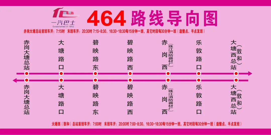 464路公交线复行，赤岗大塘、赤岗西等片区街坊出行更便捷