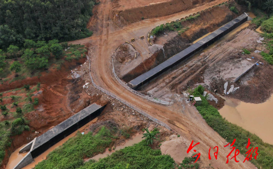 清花高速，首座涵洞浇筑完成！
